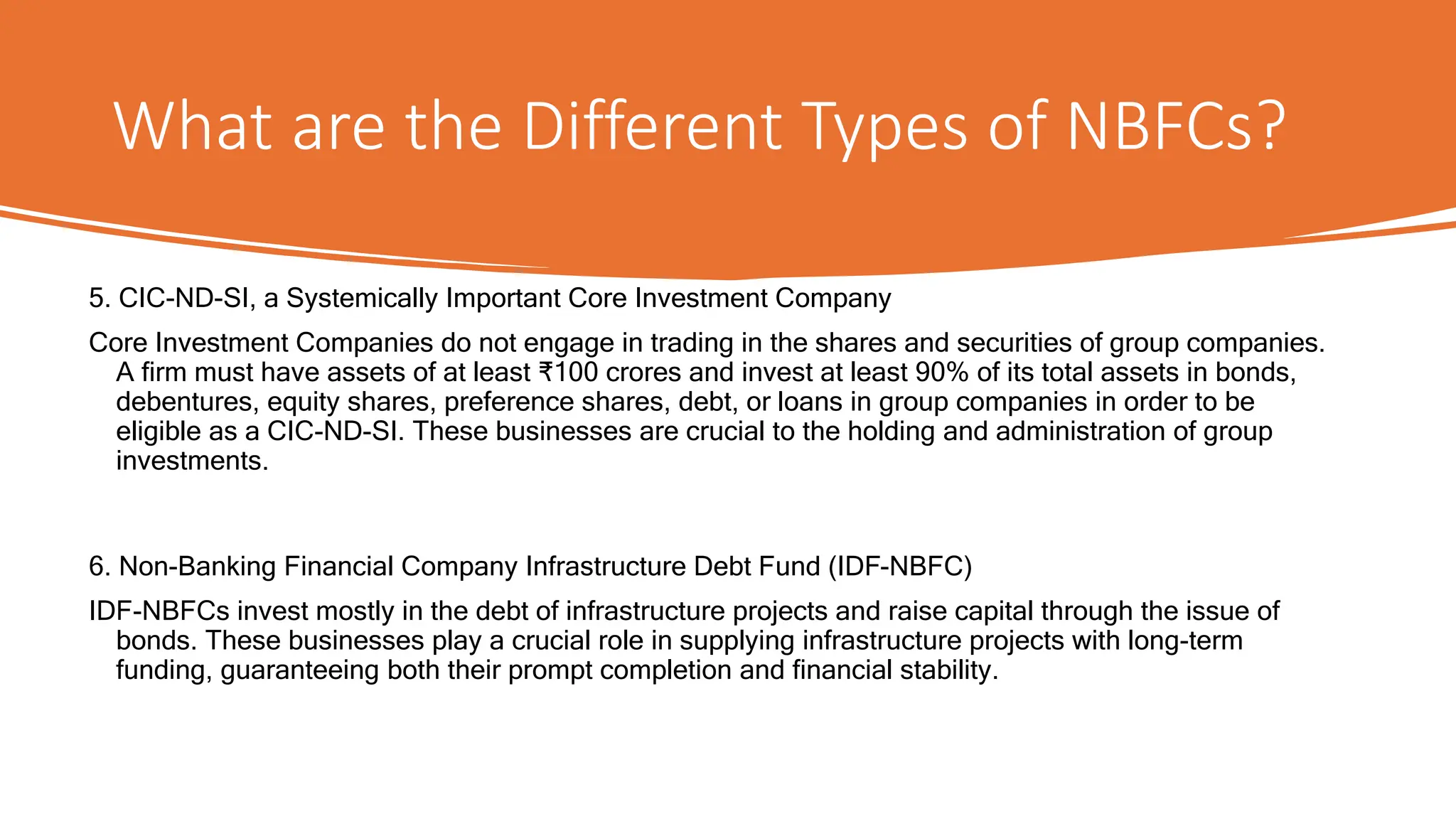 Types of NBFCs: What You Need to Know, benefits of each type | PPT