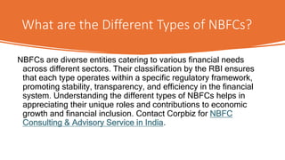 Types of NBFCs: What You Need to Know, benefits of each type | PPT