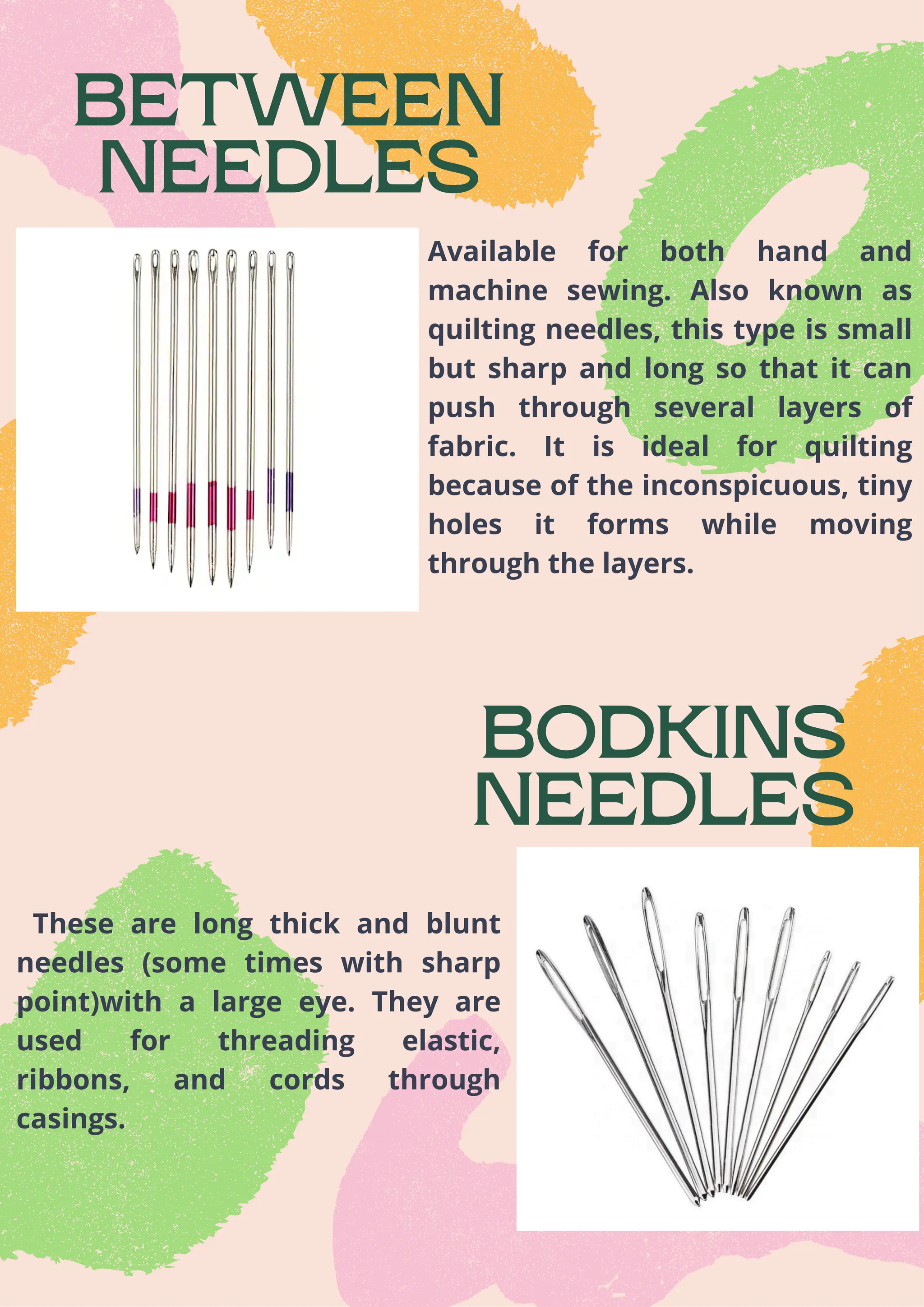 DIFFERENT TYPES OF NEEDLES COMPILATION/PORTFOLIO | PDF