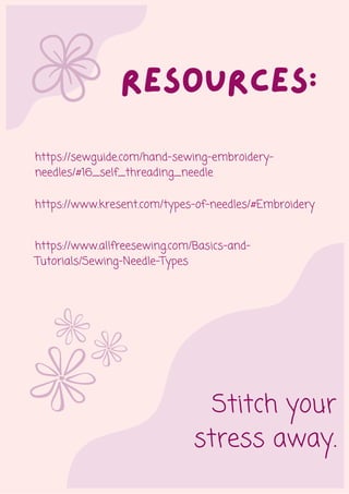 DIFFERENT TYPES OF NEEDLES COMPILATION/PORTFOLIO | PDF