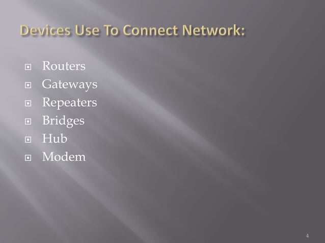 Different types of network | PPTX