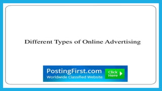 Different types of online advertising | PPT