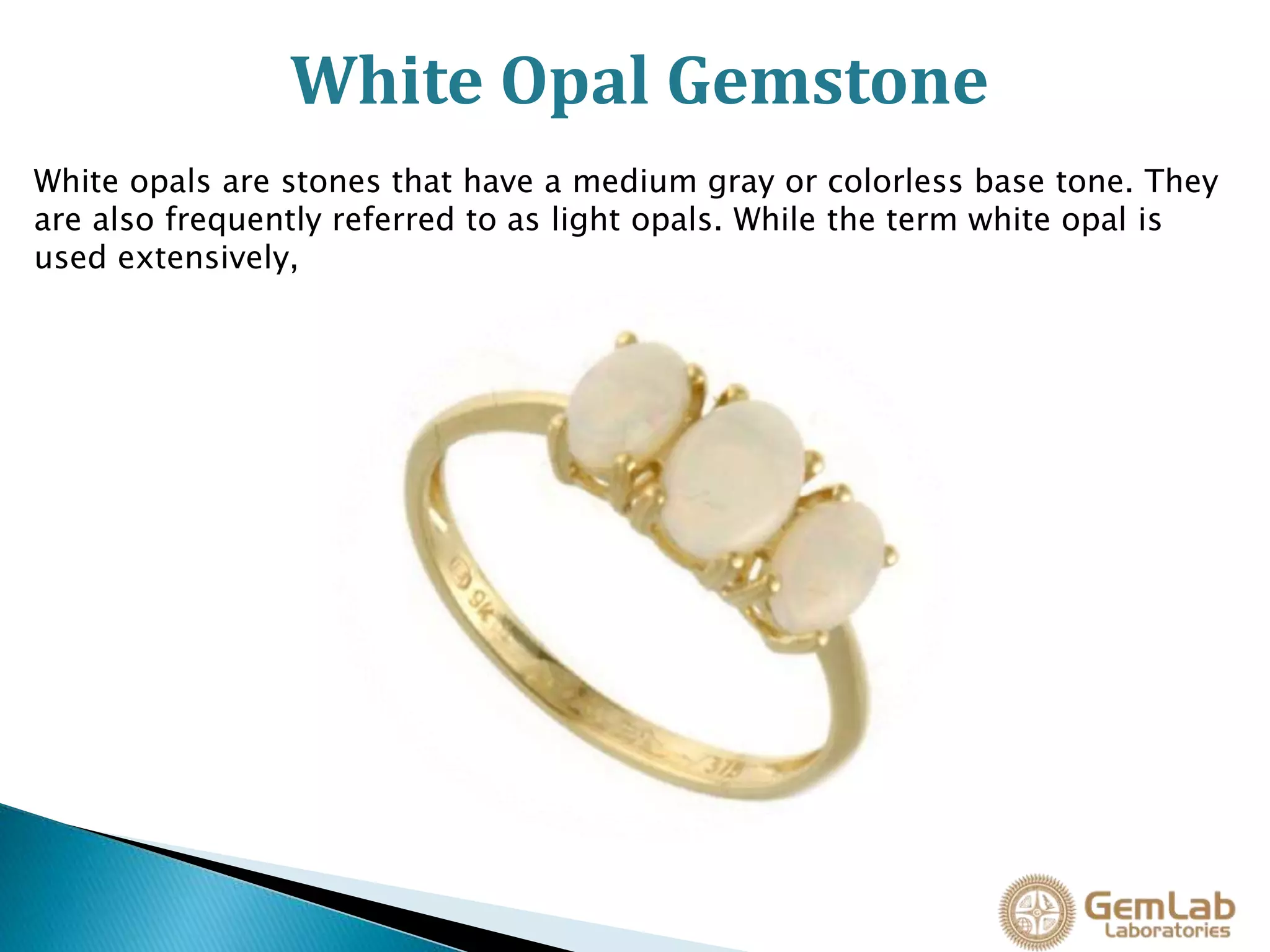 Different Types Of Opal Gemstone | PPTX