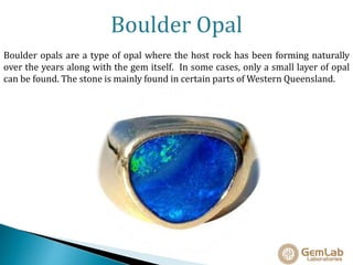 Different Types Of Opal Gemstone | PPT