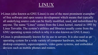 Different types of operating systems | PPTX