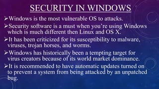Different types of operating systems | PPTX