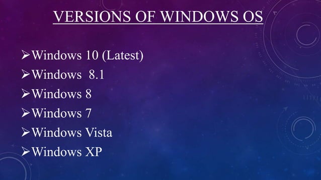 Different types of operating systems | PPTX