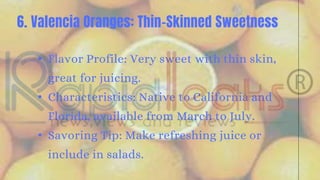 Different Types Of Oranges To Savor!.ppt | Gardening | Home & Garden
