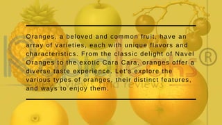 Different Types Of Oranges To Savor!.ppt
