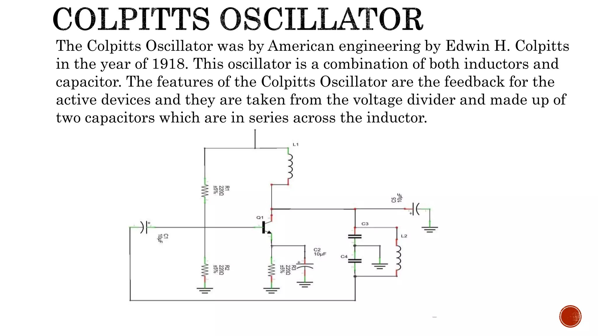 Different types of oscillator & it's application | PPTX