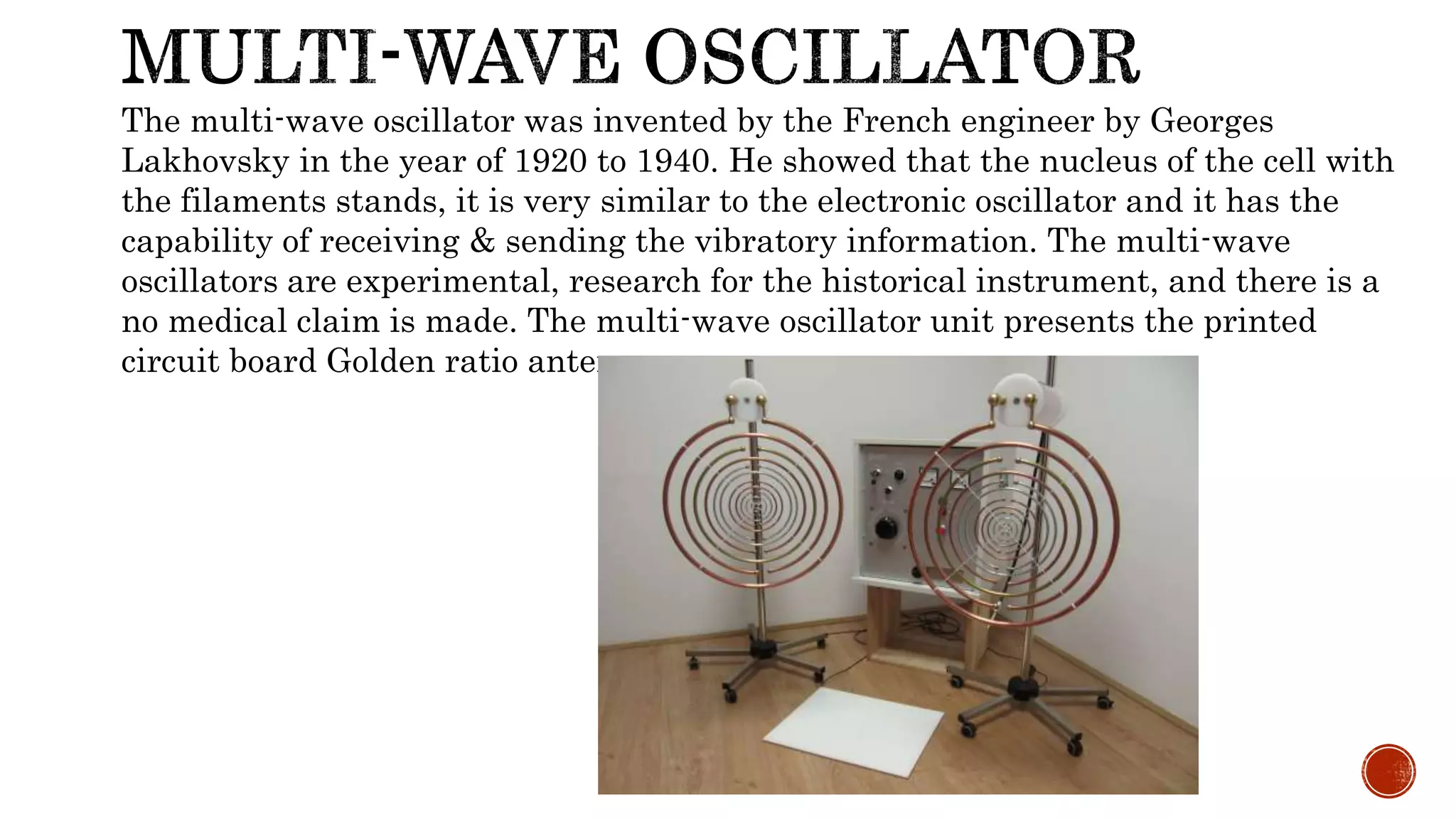 Different types of oscillator & it's application | PPTX
