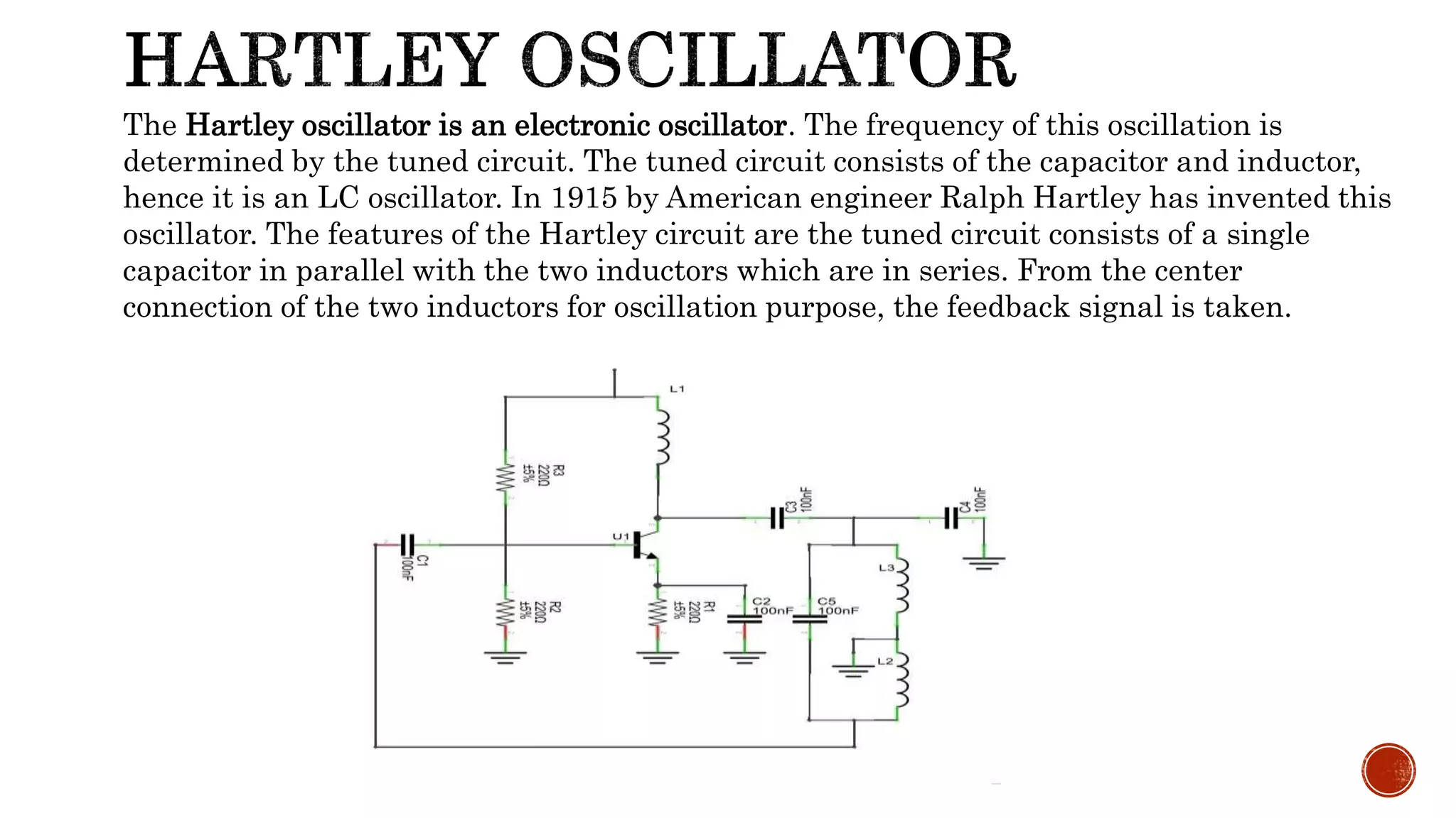 Different types of oscillator & it's application | PPTX