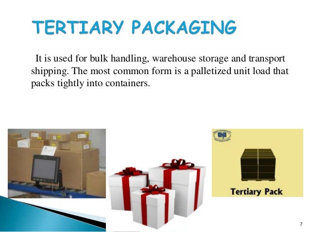 Different types of packaging