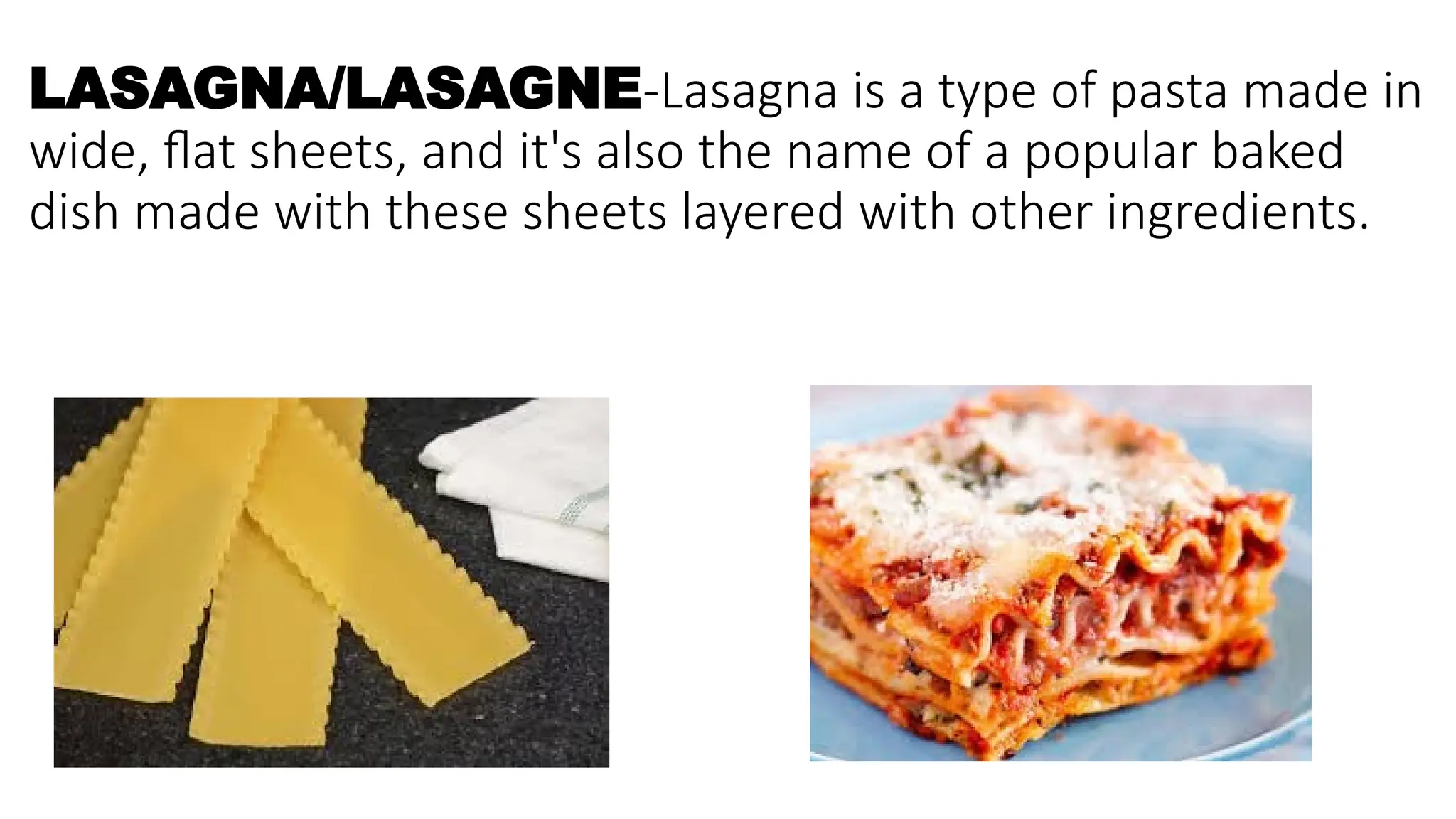 DIFFERENT TYPES OF PASTA SHAPES used in Italian cuisine cooking.pptx