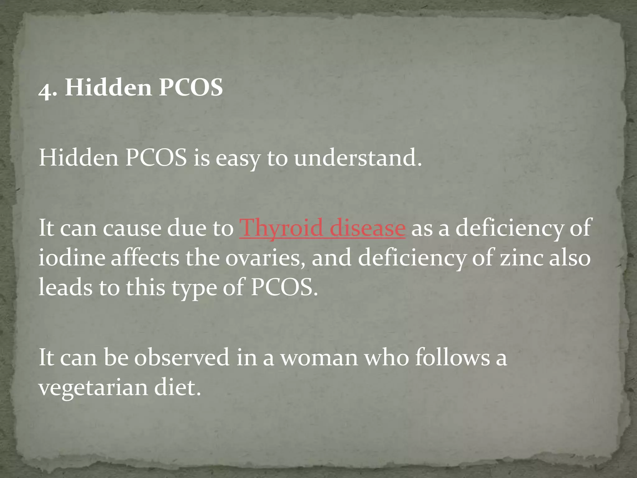Types of PCOS | PPTX