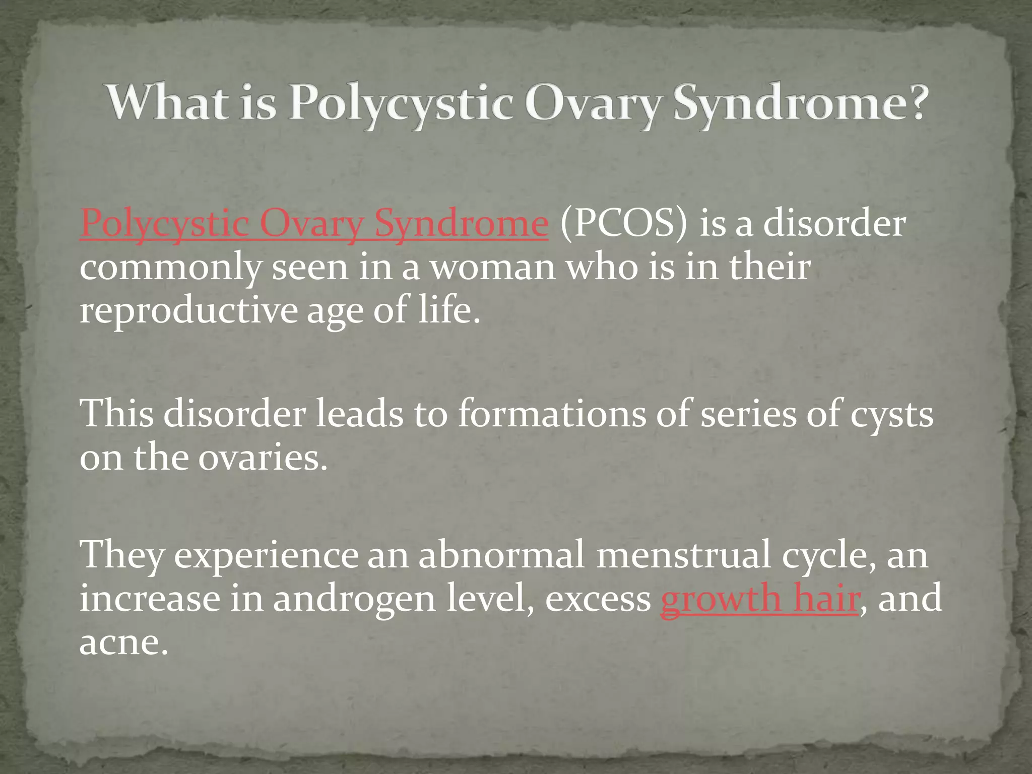 Types of PCOS | PPTX