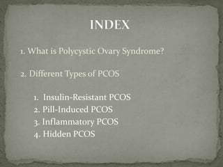 Types of PCOS | PPTX