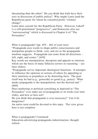 DIFFERENT TYPES OF PERSUASION AND PROPAGANDA, LANGUAGE USE, AND FA.docx