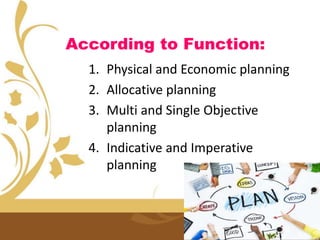 Different types of plan | PPTX
