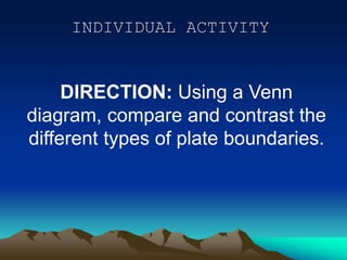DIFFERENT TYPES OF PLATE BOUNDAaRIES.ppt