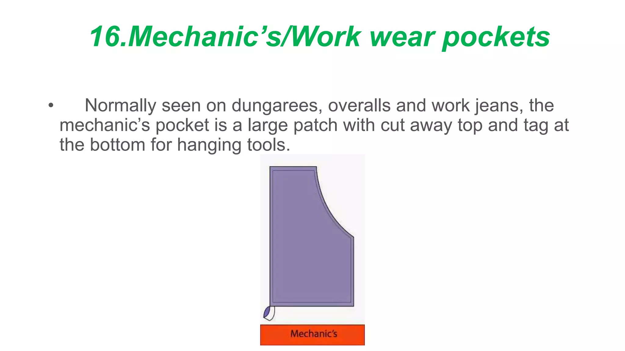 Different types of pocket | PPTX