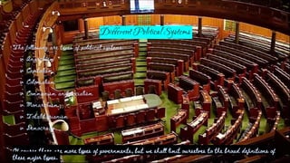 Different types of political systems | PPTX