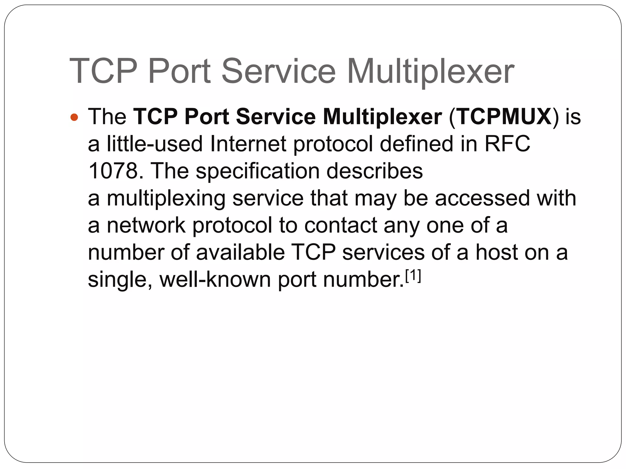 Different types of ports | PPTX