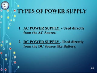 Different types of power supply circuits | PPT