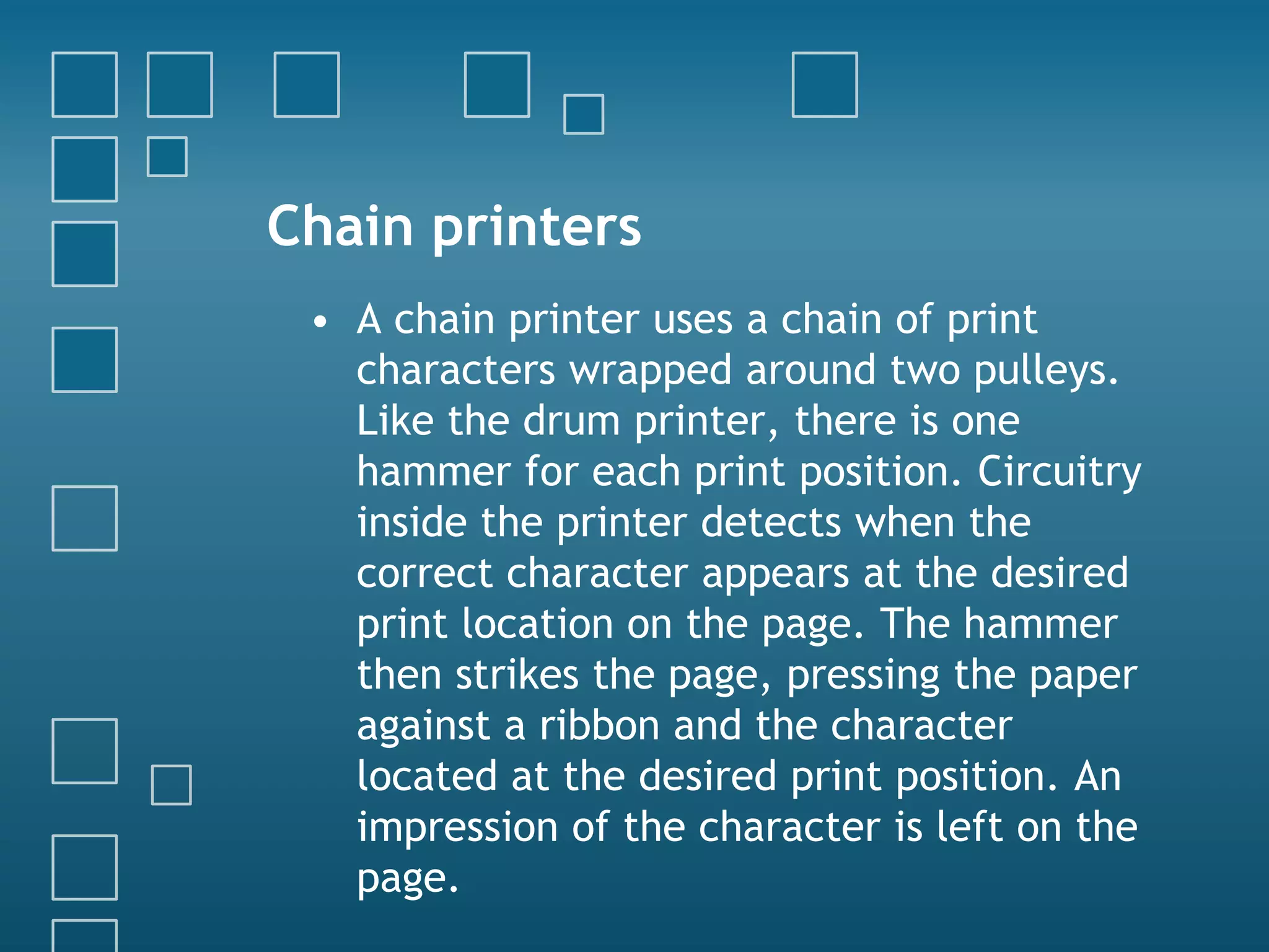 Different types of printers | PPTX