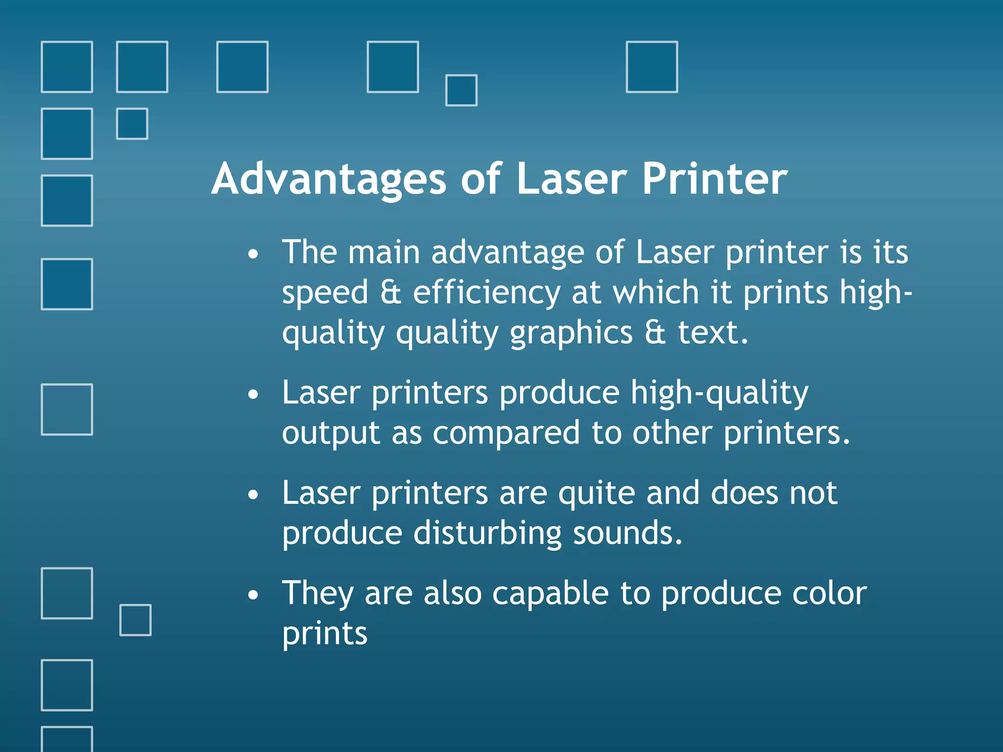 Different types of printers | PPTX