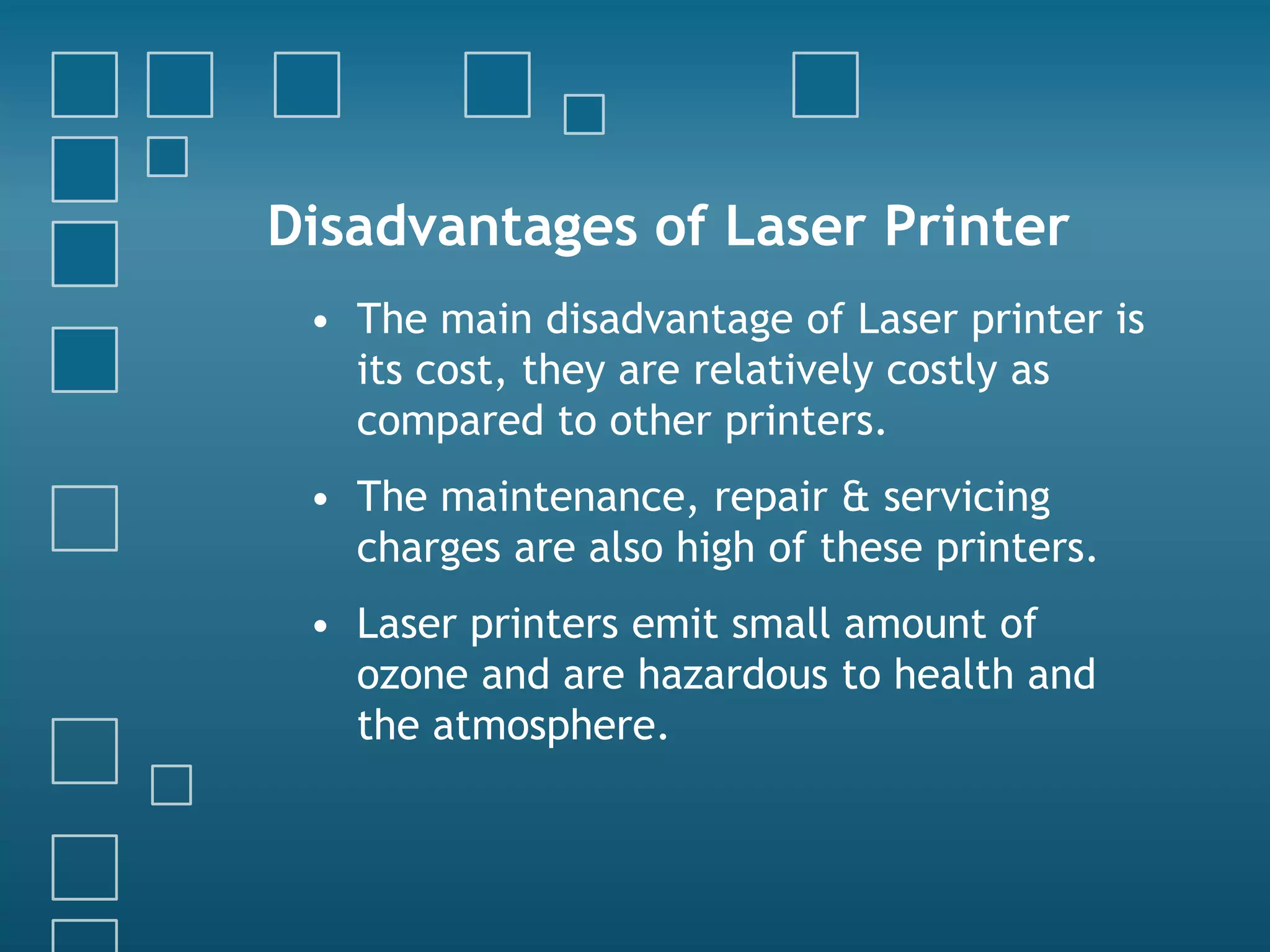 Different types of printers | PPTX
