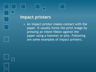 Different types of printers | PPT
