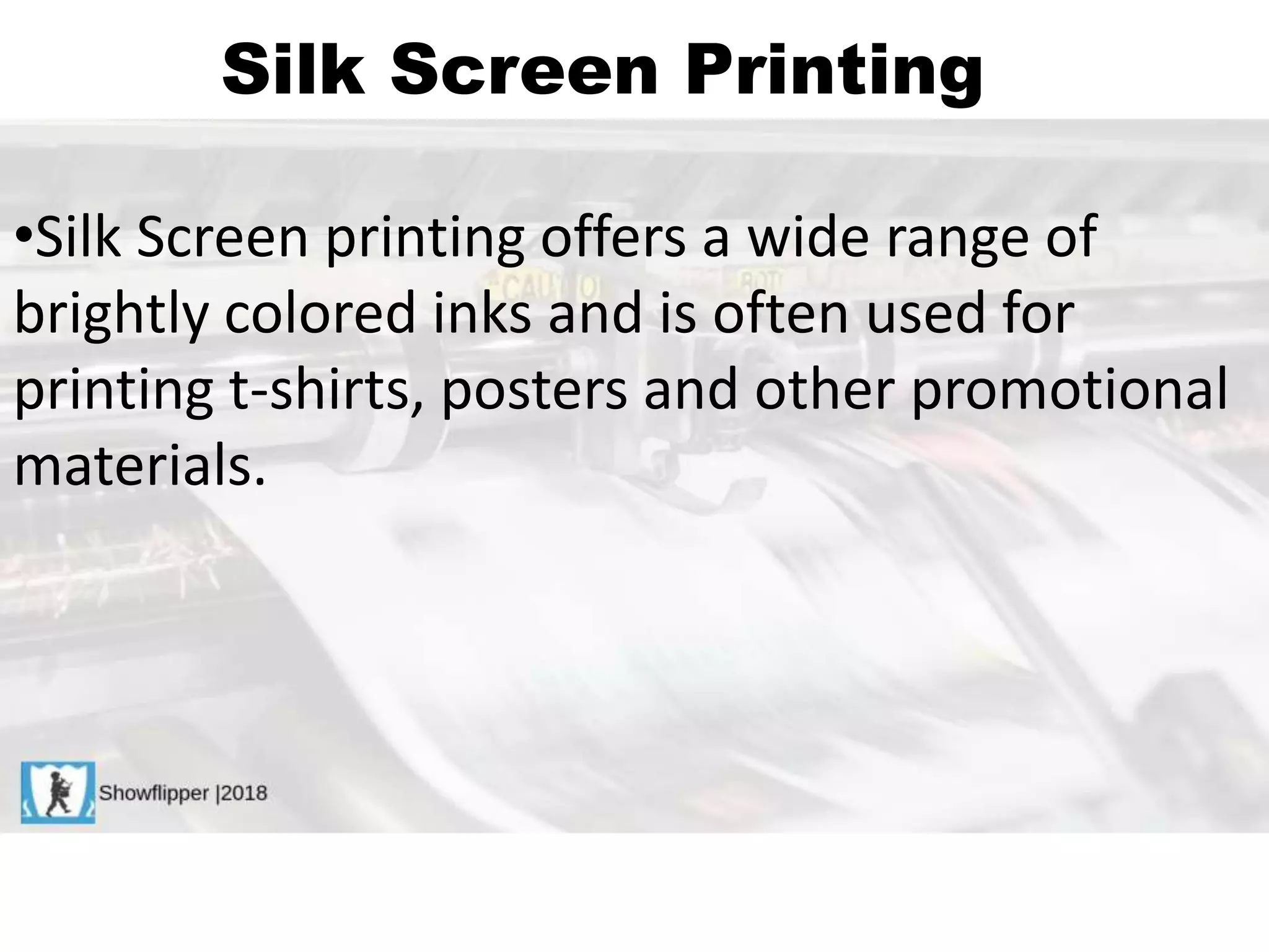 Different types of printing techniques | PPTX
