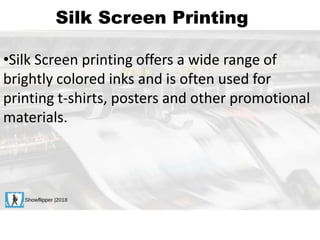 Different types of printing techniques | PPTX