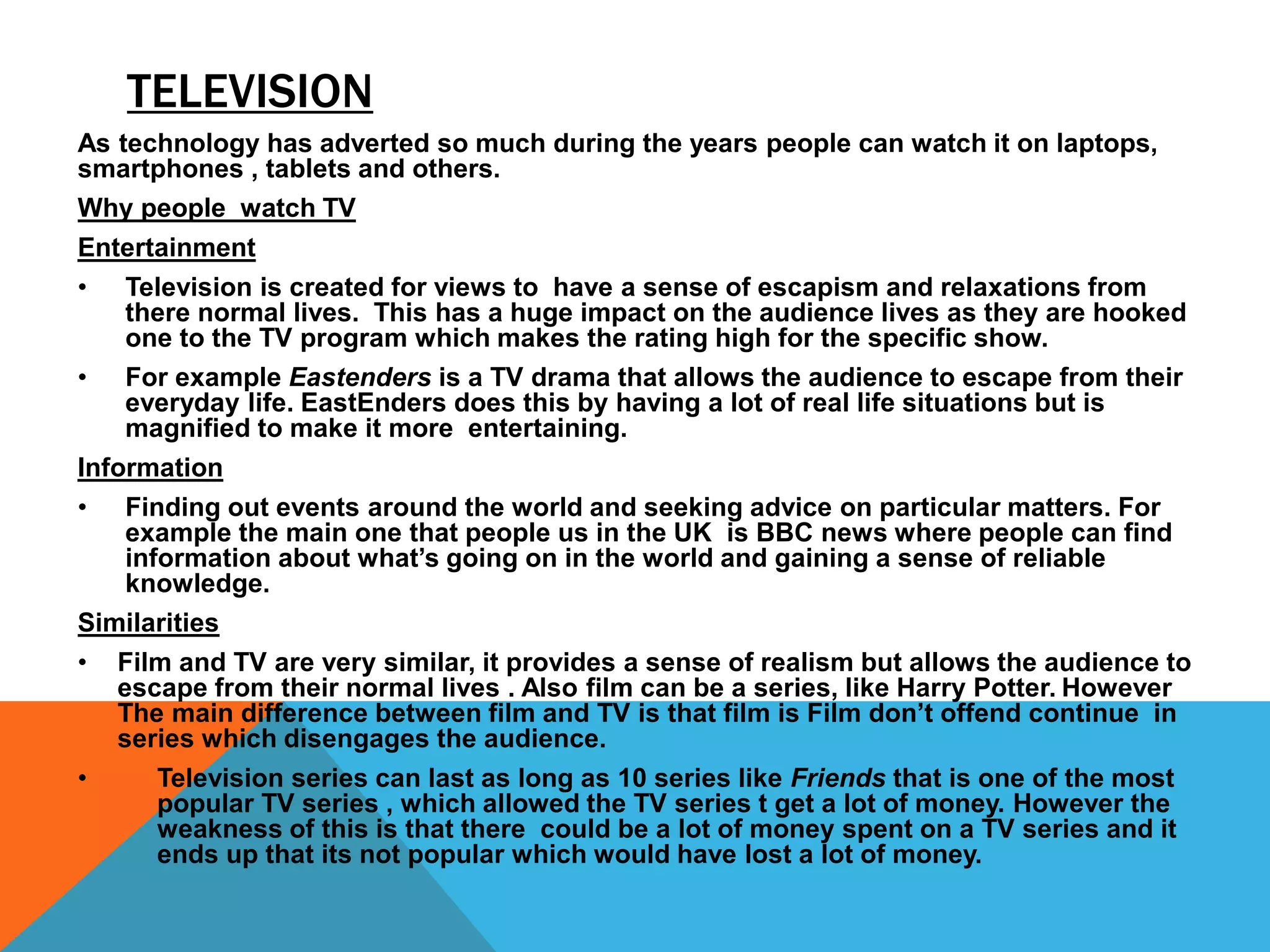 Different types of productions | PPTX | Television | Entertainment