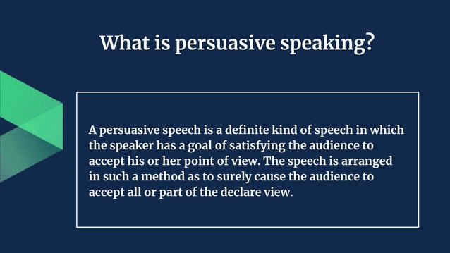 Different Types of Public Speaking | PPTX