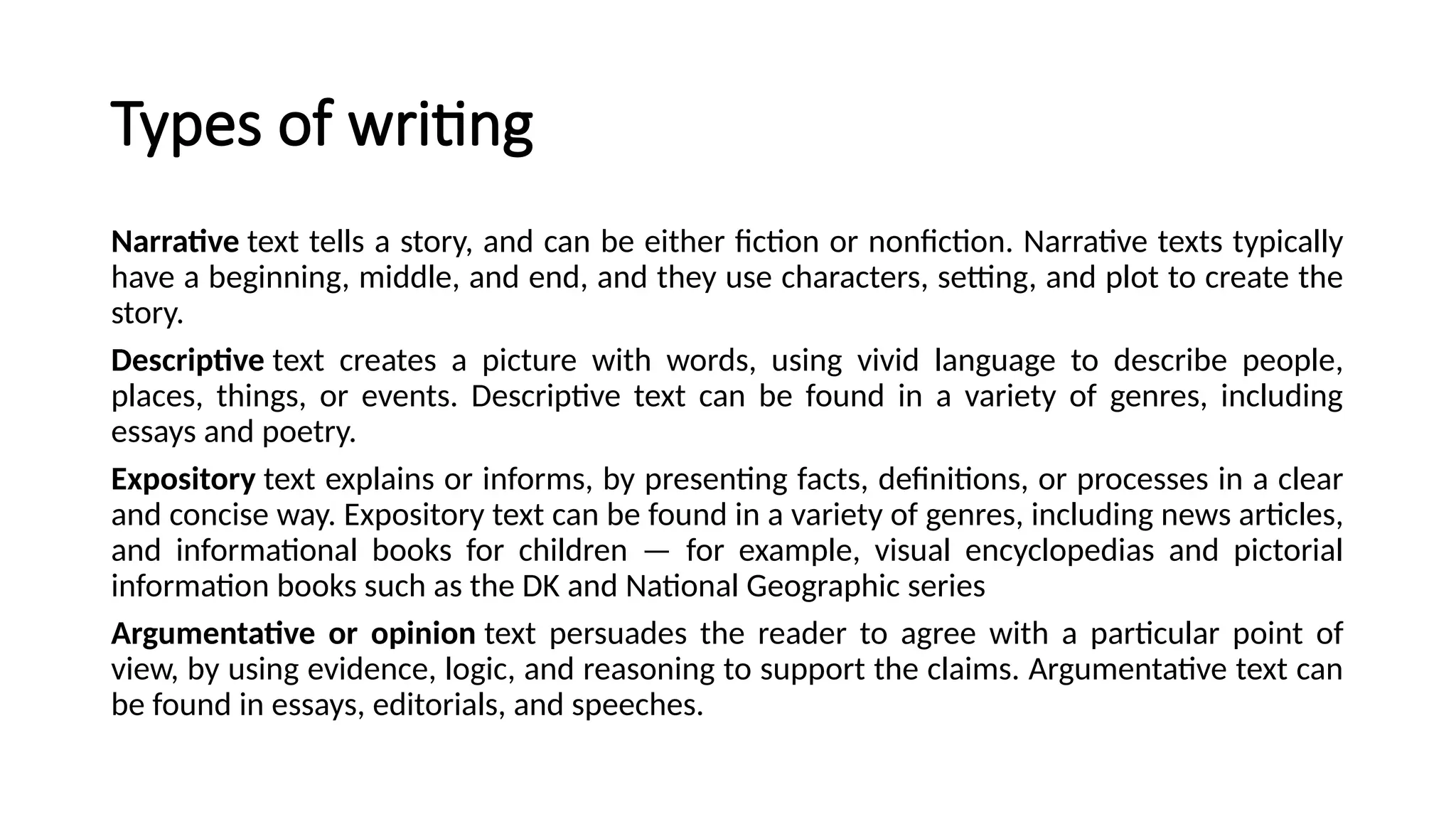 Different types of Purposes of writing.pptx