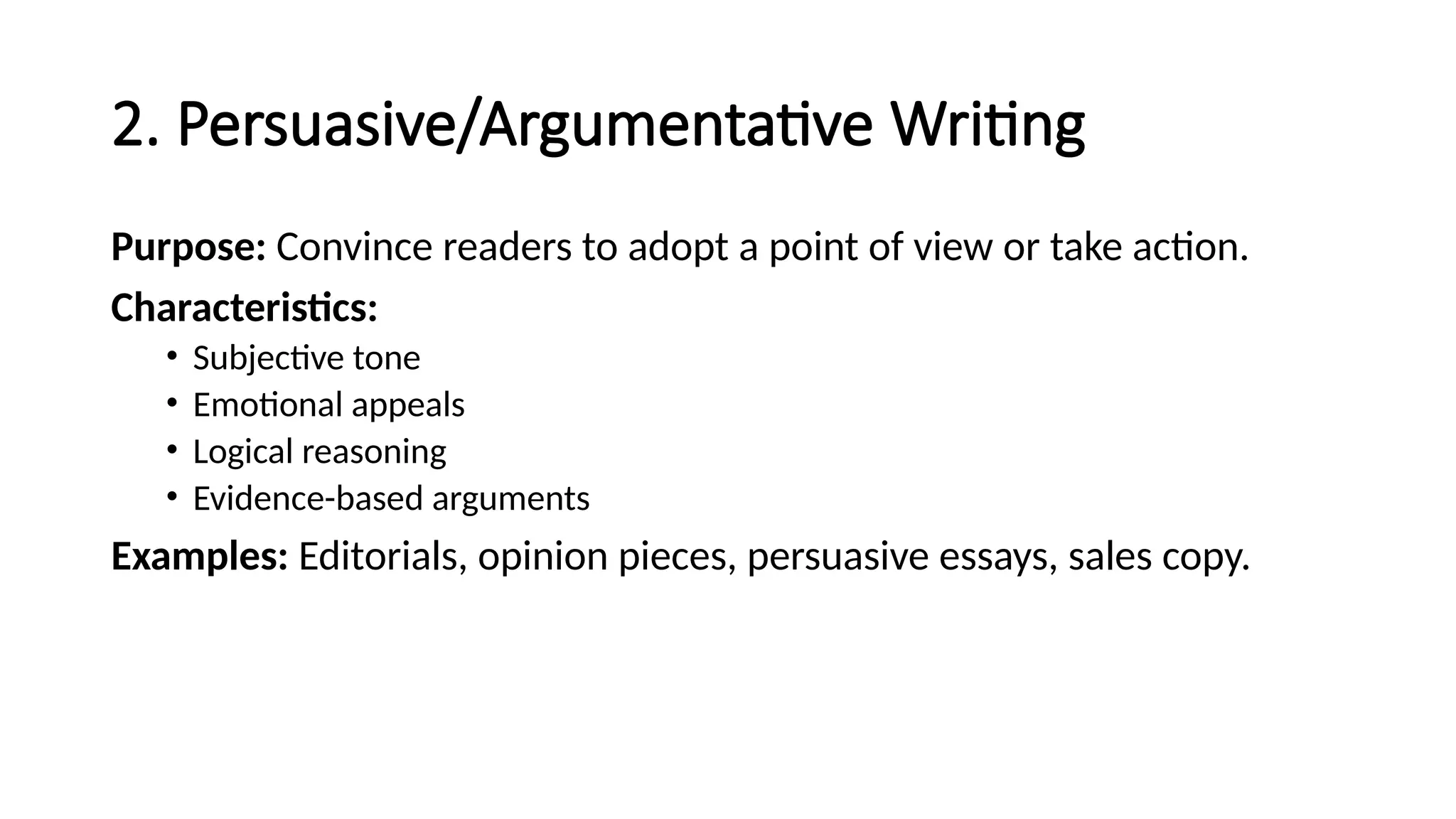 Different types of Purposes of writing.pptx