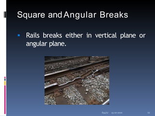 Different types of rail failures | PPTX