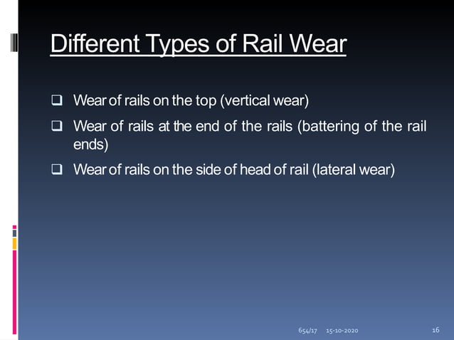 Different types of rail failures | PPTX