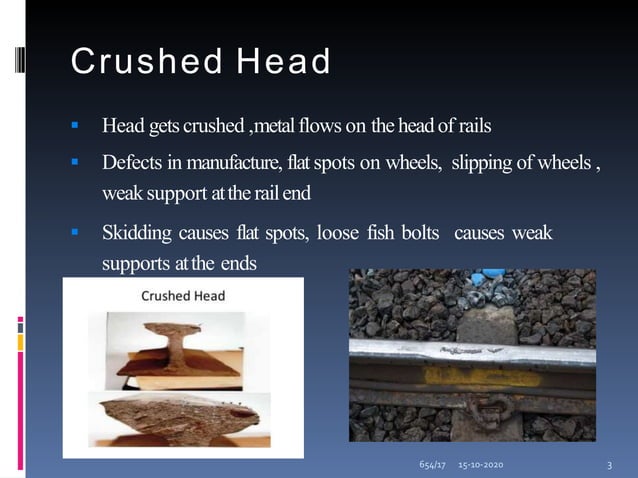 Different types of rail failures | PPTX