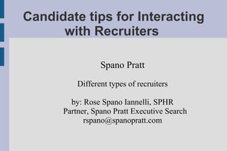 Different Types Of Recruiters 1 | PPT