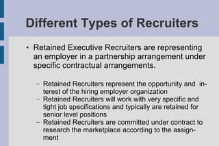 Different Types Of Recruiters 1 | PPT