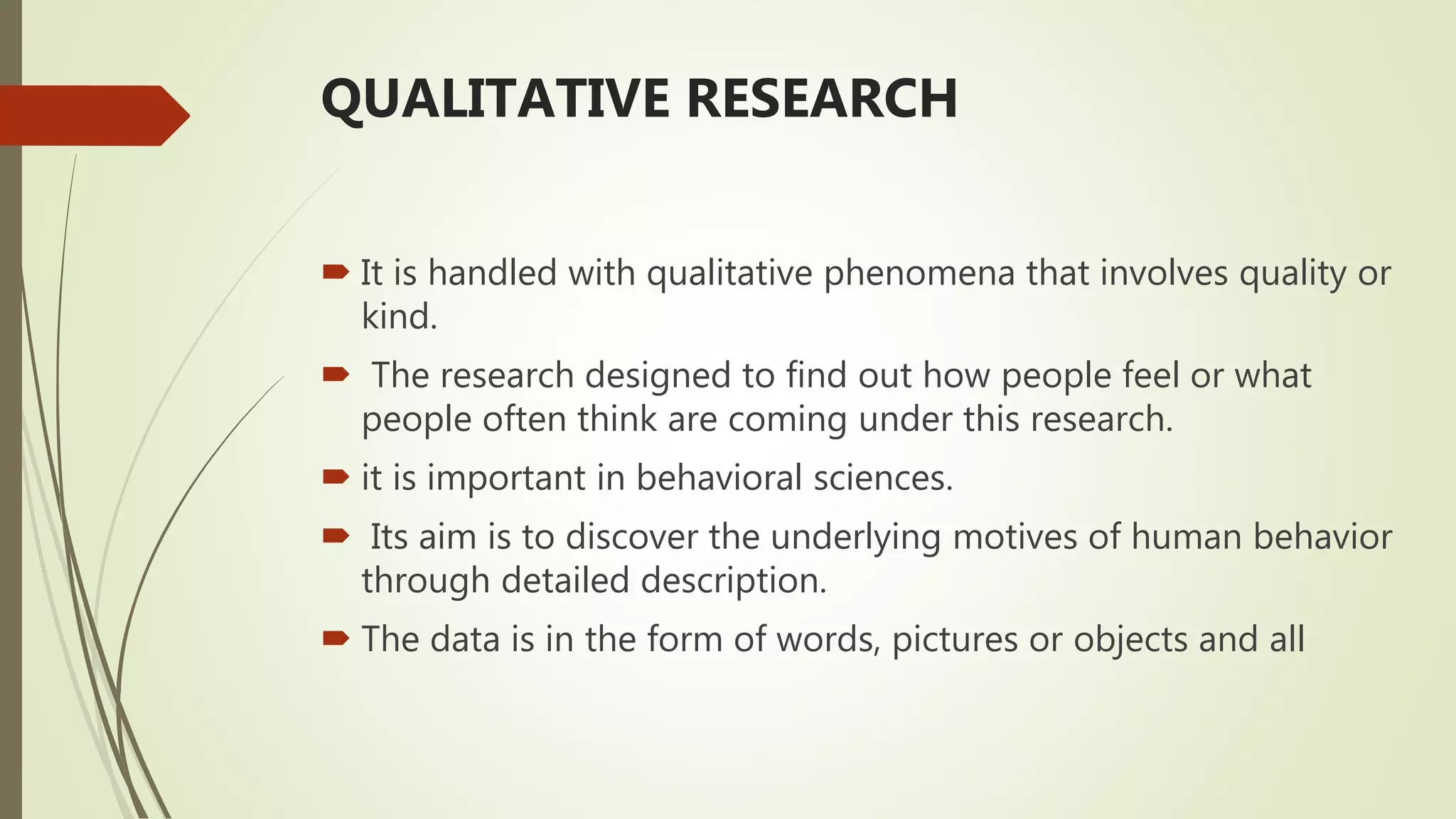 Different types of research ppt | PPTX