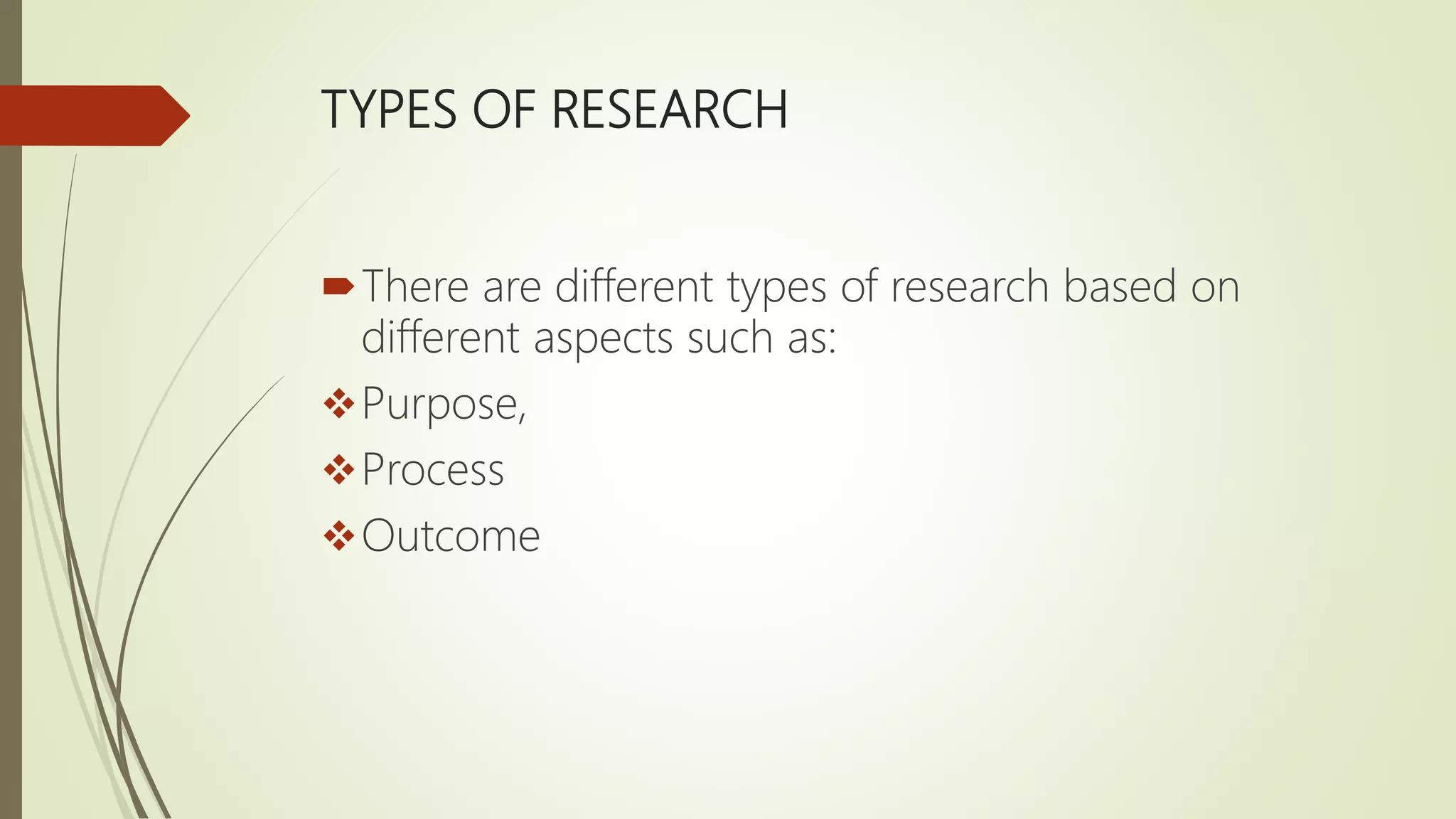 Different types of research ppt | PPTX