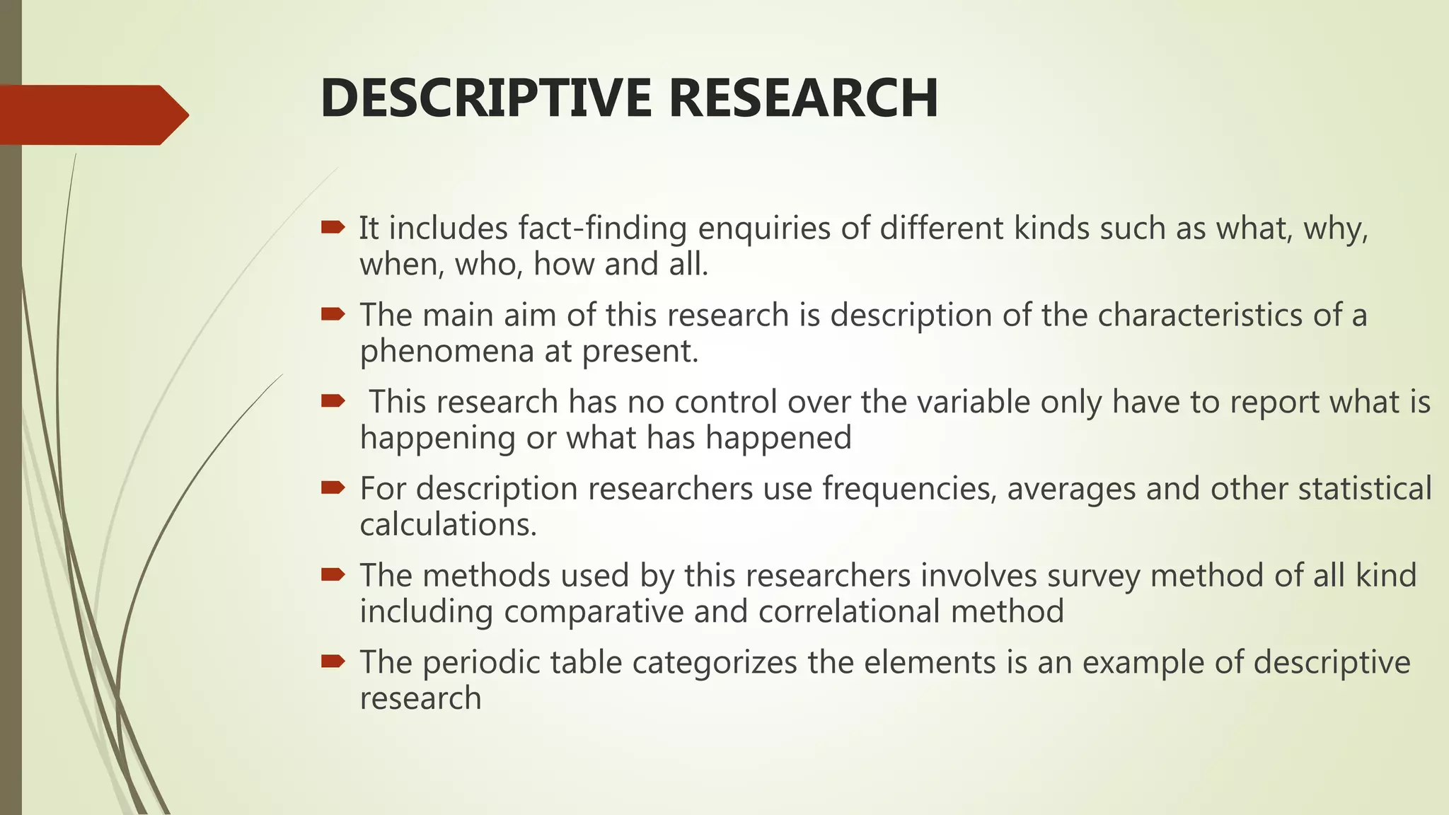 Different types of research ppt | PPTX