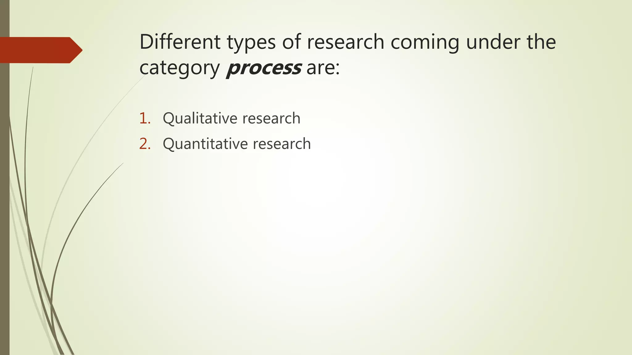 Different types of research ppt | PPTX