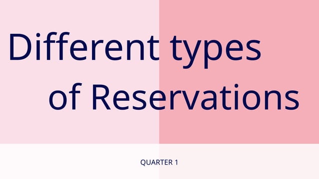 Front Office Services-Different Types of Reservation.pptx