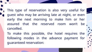 Front Office Services-Different Types of Reservation.pptx