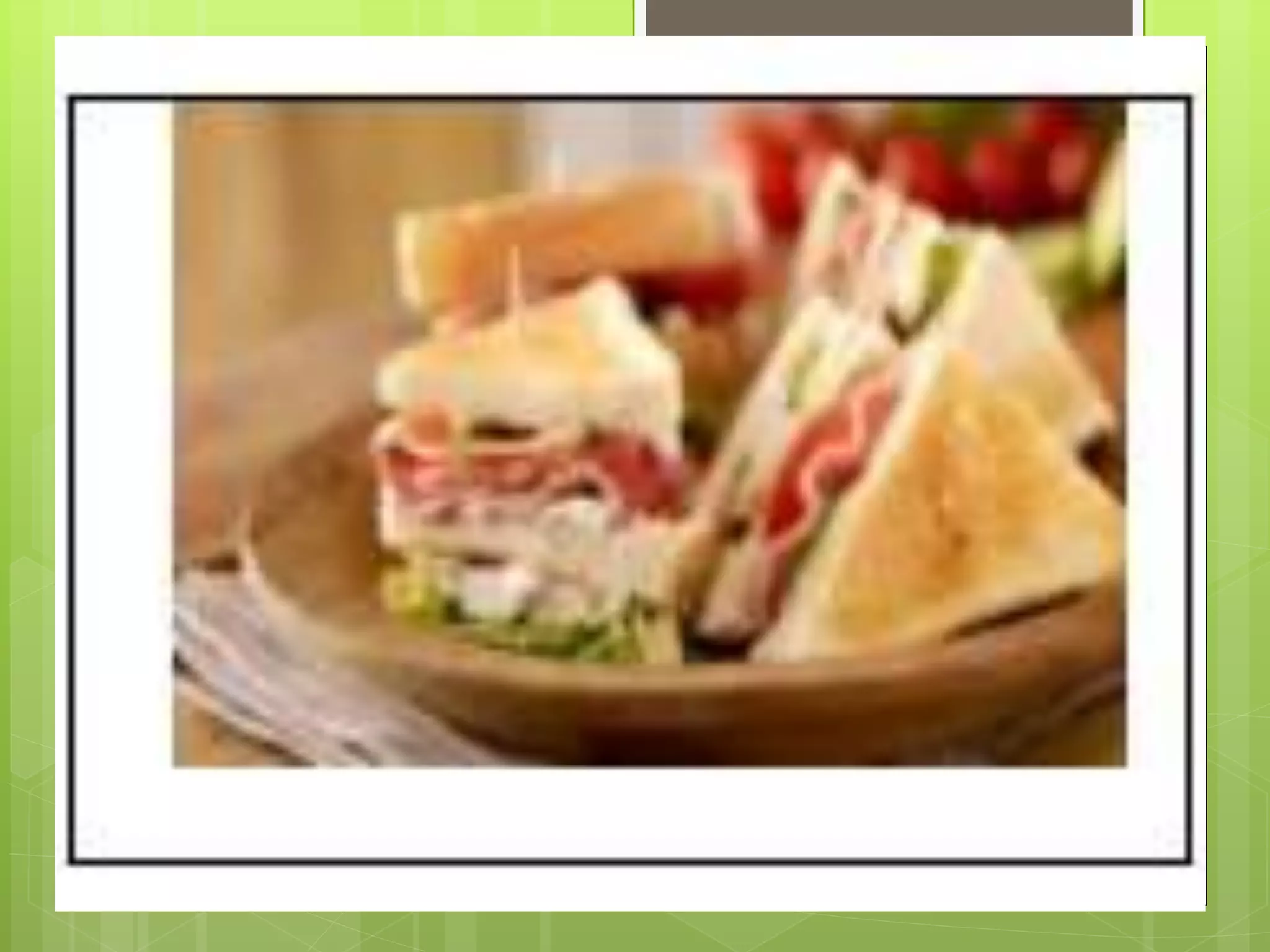 Different types of sandwich | PPTX